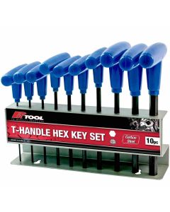 Pro-Kit T Handle Hex Key Set - 10 Piece SAE On Stand